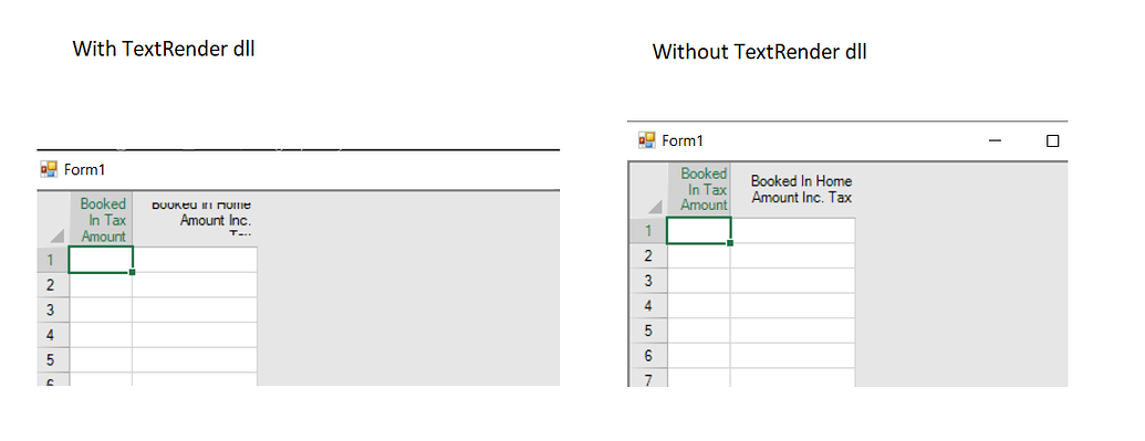 Column Heading Line Spacing Issue | Spread for WinForms | Spread Studio | MESCIUS Forums