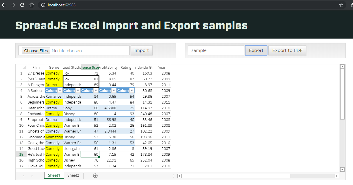 Export To Excel File By Excelio But Not Return Data In Sheet Of Ms Excel Spreadjs Spreadjs 5722