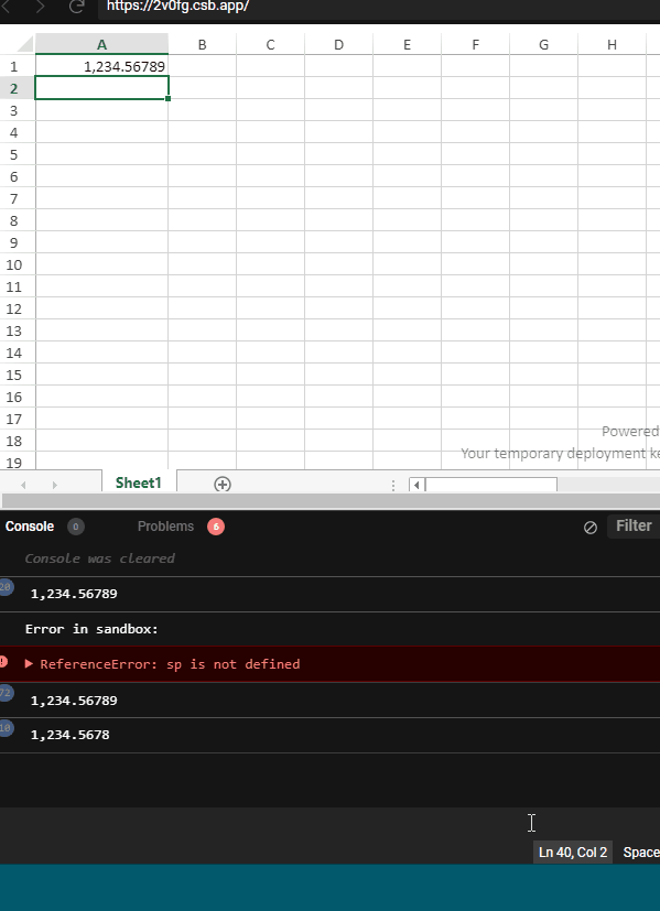 Number should not be rounded or add extra zero's after decimal | SpreadJS | SpreadJS | MESCIUS ...
