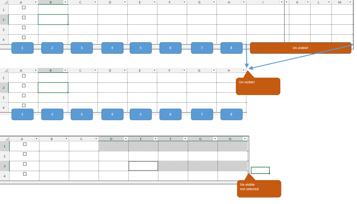 I want to only visible columns, "Selection", "DragDrop", "DragFill" | SpreadJS | SpreadJS ...