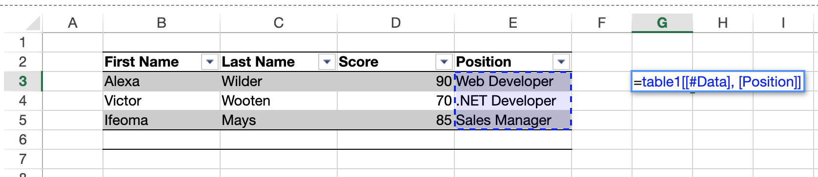 Can Range Selector Reference A Table And Or Table Column Spreadjs Spreadjs Mescius Forums
