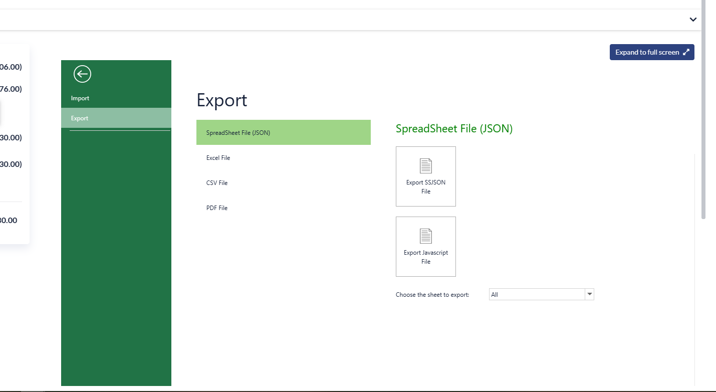 Auto select Export option in File menu | SpreadJS | SpreadJS | MESCIUS Forums