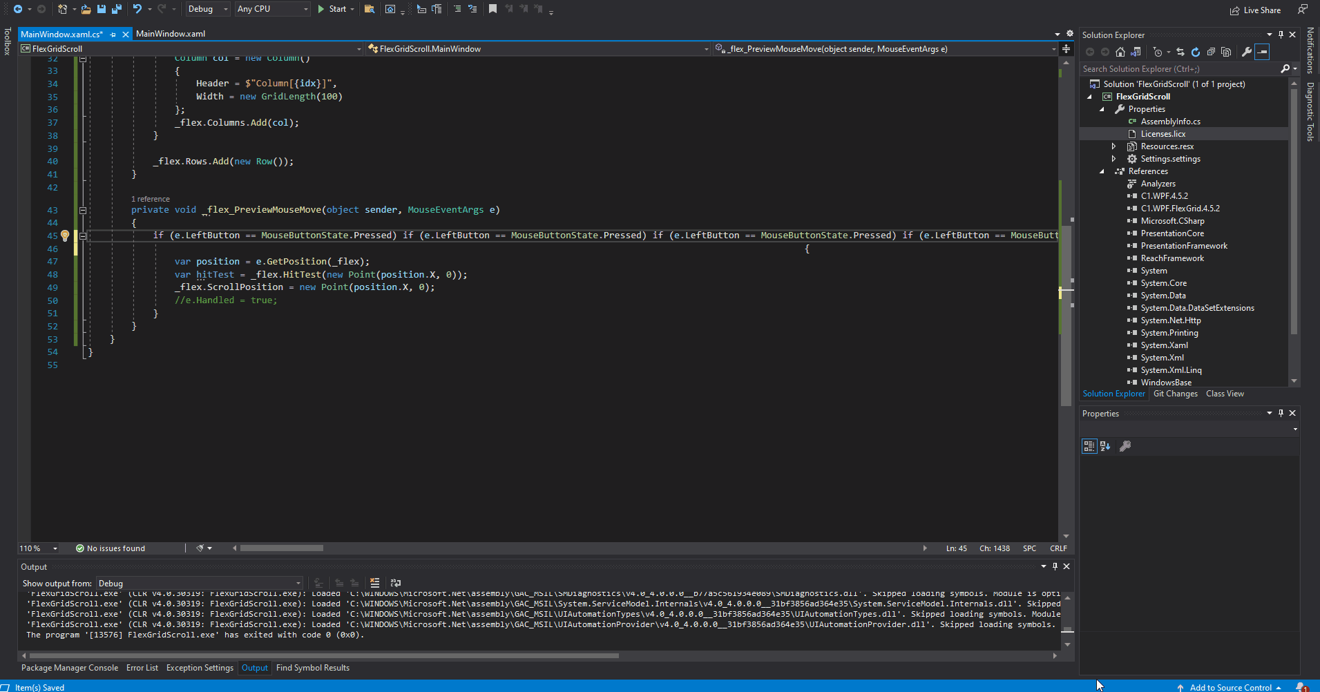 FlexGrid Scrollbar jumps | WPF Edition | ComponentOne Studio | MESCIUS ... FlexGrid Scrollbar jumps | WPF Edition | ComponentOne Studio | MESCIUS ...