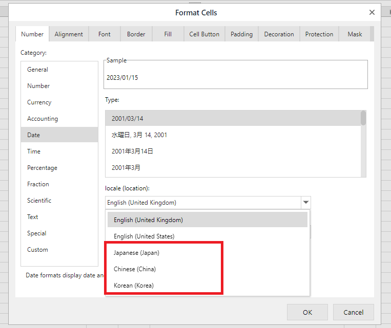 How To Remove Some Locale Options In Locale Dropdown Spreadjs Spreadjs Mescius Forums