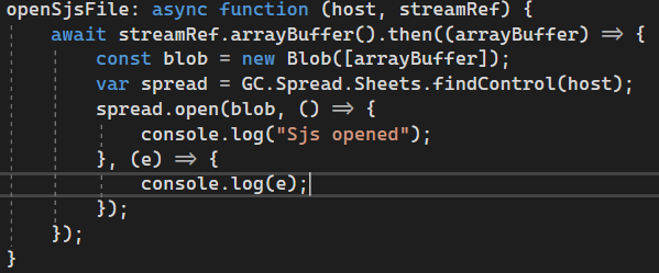 What File Type To Pass To Spreadopen When Opening New File Of Type