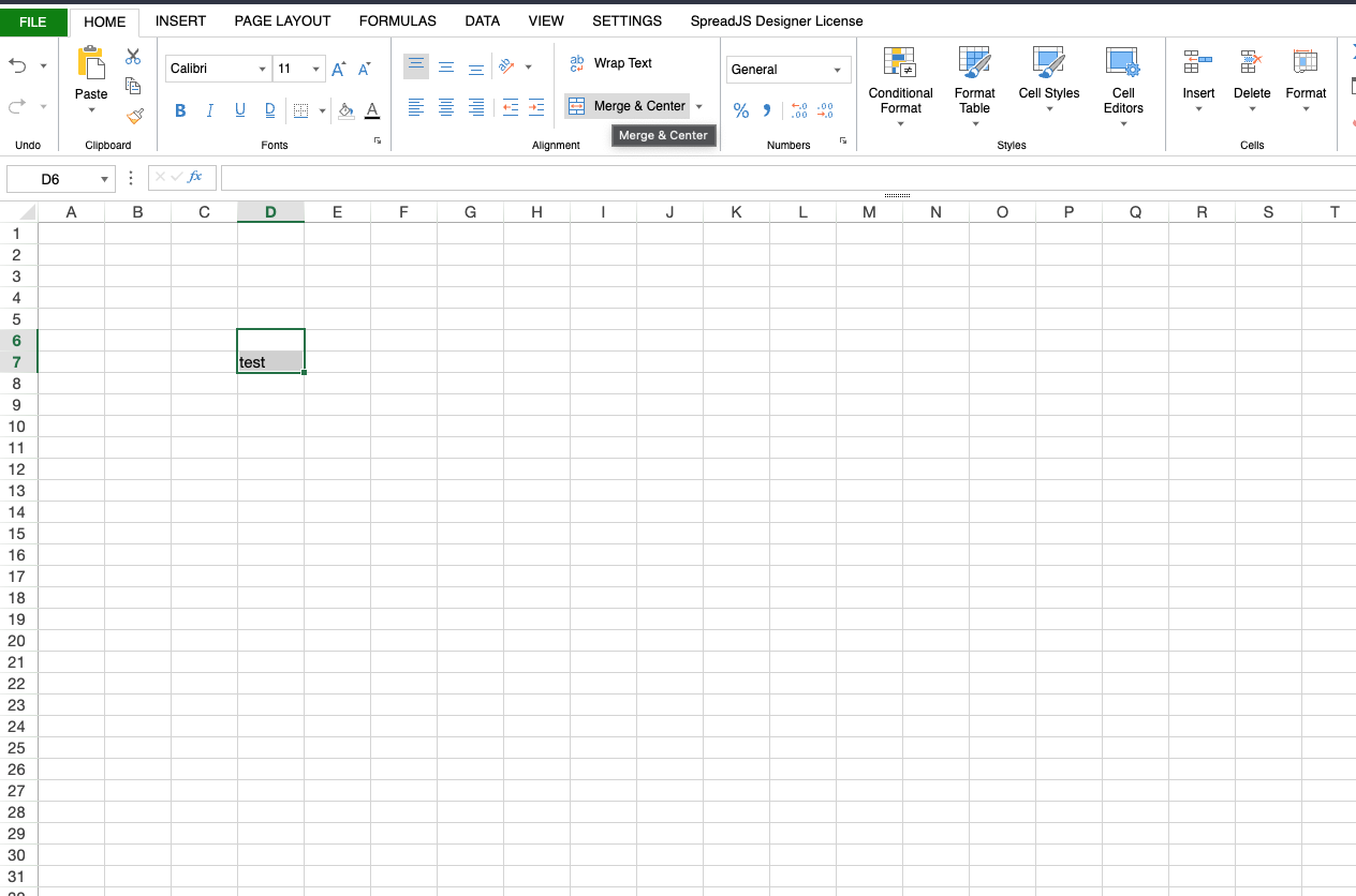 Missing Data After Merging Cells If The Top Or Left Cell Is Empty Spreadjs Spreadjs