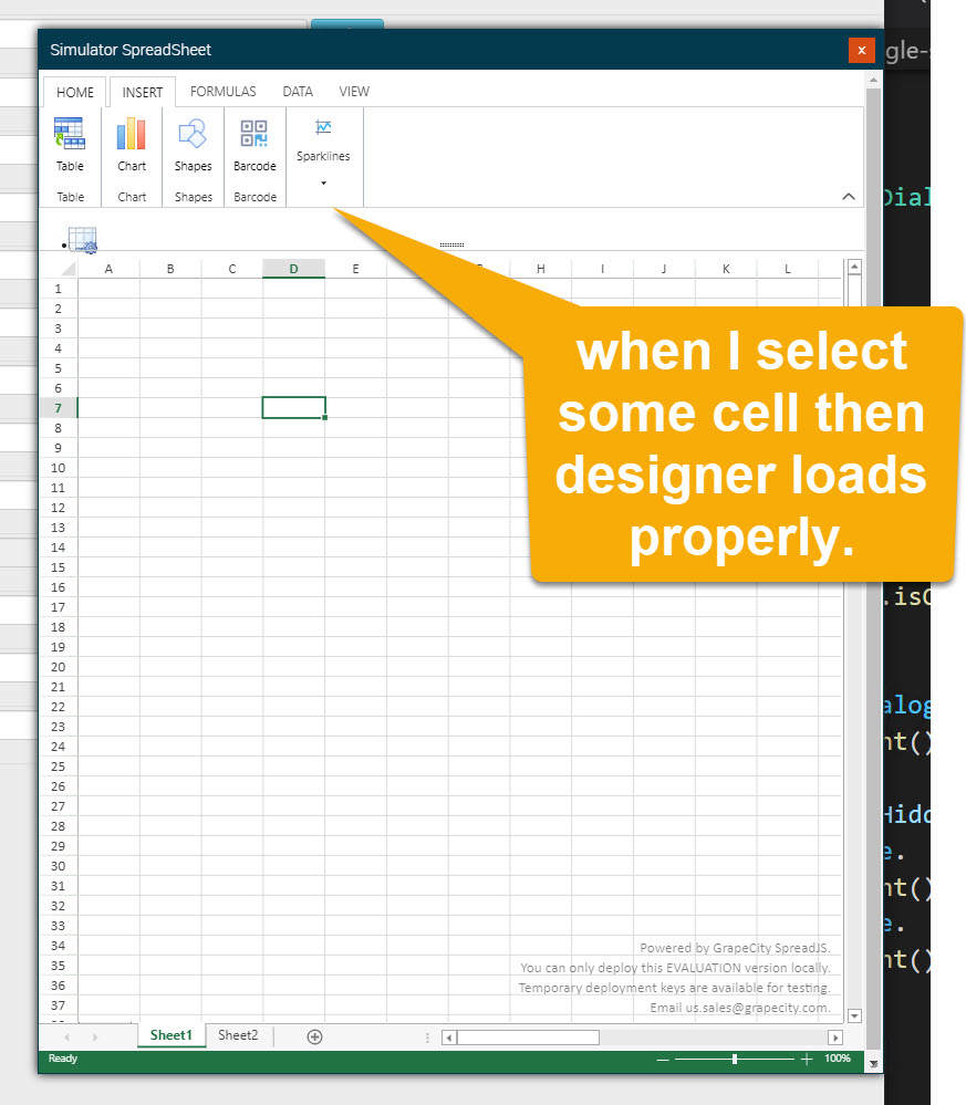 Spread Sheet JSON data has empty DataTable | SpreadJS | SpreadJS | MESCIUS Forums