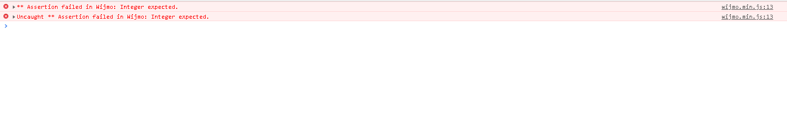 Assertion failed in Wijmo: Integer expected | General Discussion | Wijmo 5 | MESCIUS Forums