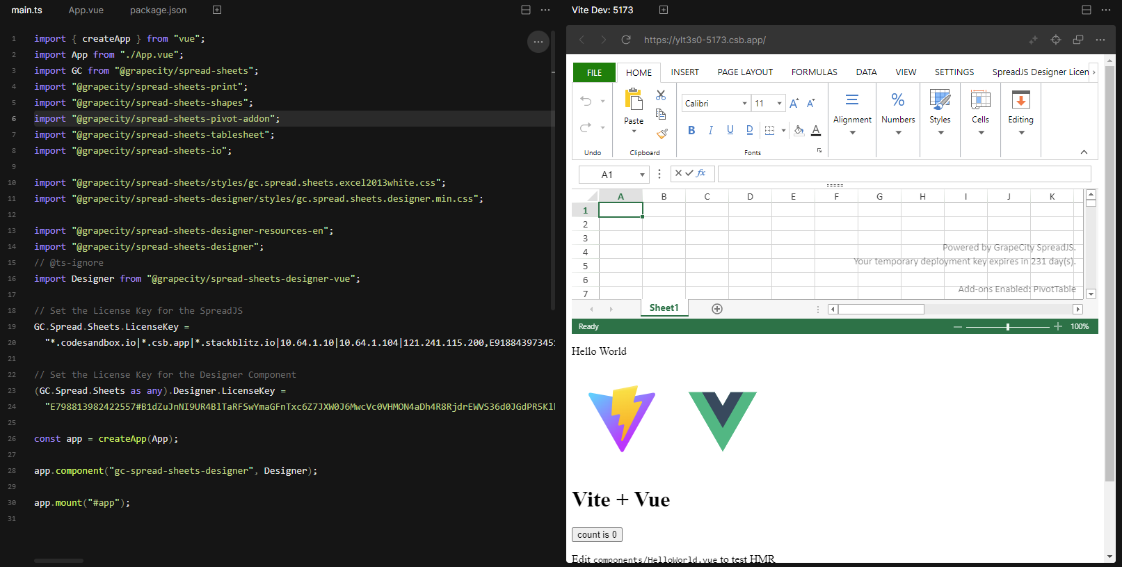 Spread-sheets-vue with Typescript | SpreadJS | SpreadJS | MESCIUS Forums Spread-sheets-vue with Typescript | SpreadJS | SpreadJS | MESCIUS Forums