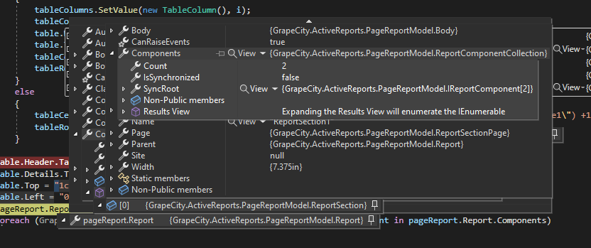 Add Control Via Code To Rdl Multi Section Report Activereports V7 Developer Mescius Forums
