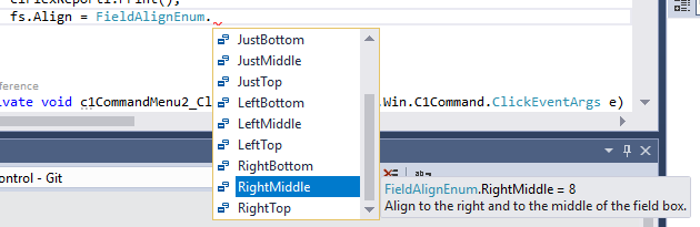 How To Use Vbscript To Set The Align Of A Field In Flexreport Winforms Edition Componentone