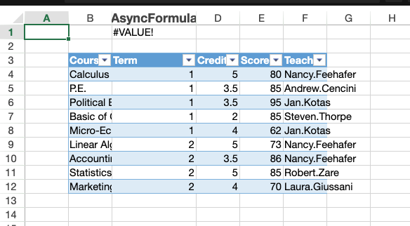 Custom Function With a Table Reference as Parameter | SpreadJS | SpreadJS | MESCIUS Forums