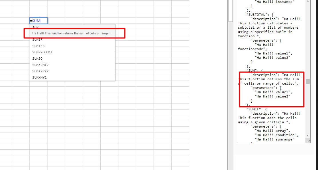 Custom formula additional description box | SpreadJS | SpreadJS | MESCIUS Forums